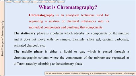 Principle Of Chromatography Pptx