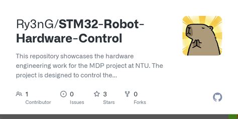 Github Ry Ng Stm Robot Hardware Control This Repository Showcases The Hardware Engineering
