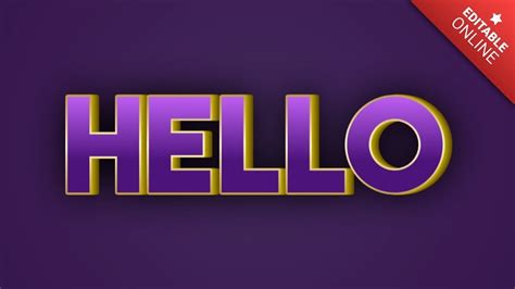Hello Text Effect Generator Hello Text Effect Generator