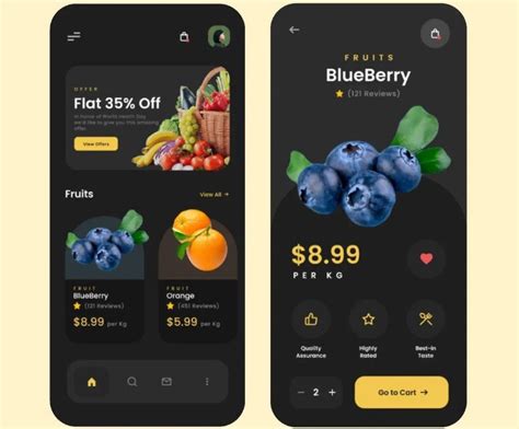 Fruit Shopping App UI For Flutter