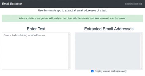 Extract Email Addresses from a Text Bernhard Knasmüller on Software Development