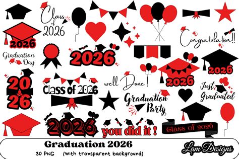 Graduation 2026 Clipart Graphic By Lam Designs · Creative Fabrica