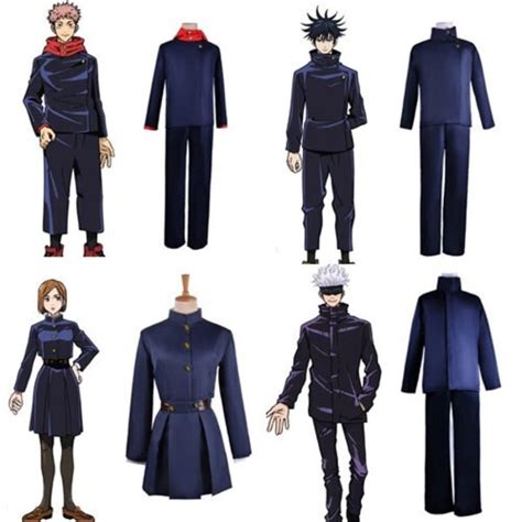 Anime Jujutsu Kaisen Cosplay Kostym Itadori Yuji Maskerad Halloween