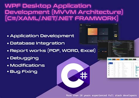 Develop Wpf Desktop Applications In Dot Net With Mvvm Structure By Mrm
