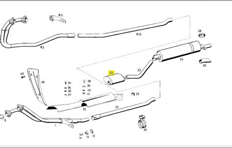 W112 300se Central Muffler Mercedespartz