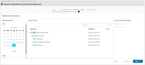 Restore Microsoft 365 Data