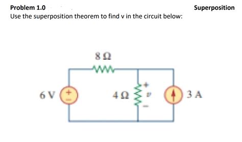 Solved Superposition Problem Use The Superposition Chegg