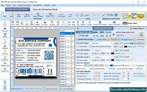 Professional Barcode Label Maker Software Screenshots To Learn How To Create Labels