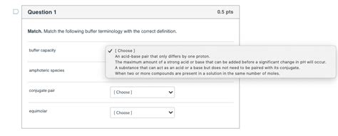 Solved D Question Pts Match Match The Following Chegg Com