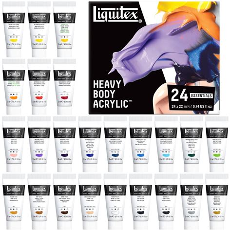 Heavy Body Acrylic Set 24x22ml Set Liquitex Uk