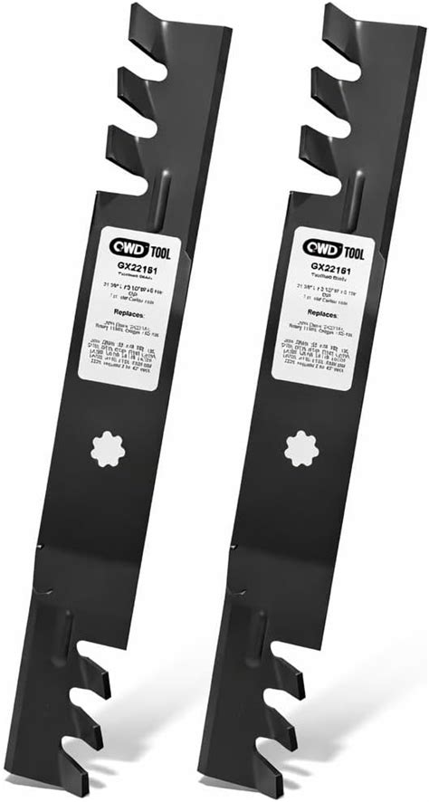 Qwd Gy20850 Mower Blades 2 Pack For John Deere 42 Inch
