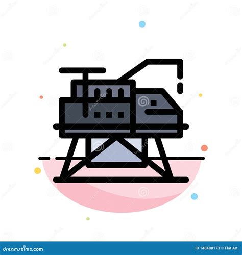 Construction Engineering Laboratory Platform Abstract Flat Color