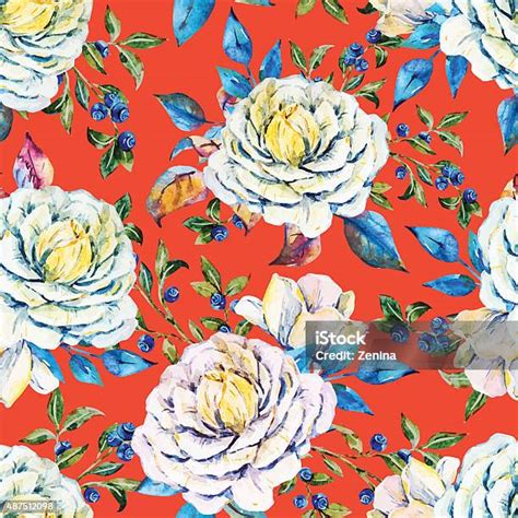 벡터 워터컬러 플로럴 패턴 0명에 대한 스톡 벡터 아트 및 기타 이미지 0명 2015년 가능성 Istock