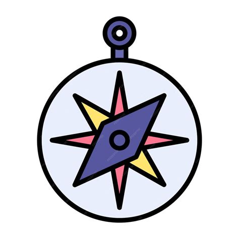 Premium Vector Compass Flat Illustration Premium Vector Compass Flat Illustration