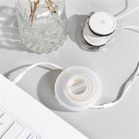 台灣現貨📣數據線收納盒 耳機繞線器收納盒 充電線收納神器 透明數據線盒 理線盒 整理捲線扣 捲線收納盒 手機線收納 蝦皮購物