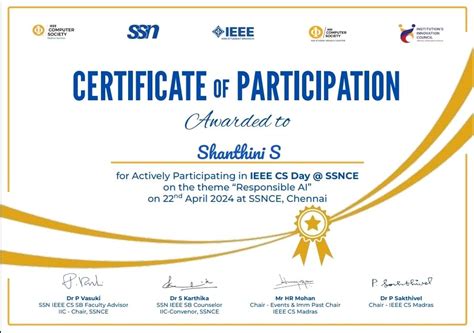 Shanthini S On Linkedin Hey Folks 🎉 I Am Thrilled To Share That I Have Received The…