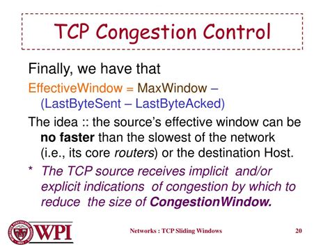 Ppt Tcp Sliding Windows Flow Control And Congestion Control Powerpoint Presentation Id 3086409