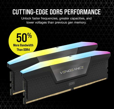 رم Ddr5 دسکتاپ 32 گیگابایت 5200mhz Cl40 کورسیر مدل Vengeance Rgb دو کاناله Pgcorsair
