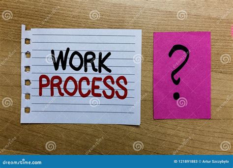 Conceptual Hand Writing Showing Work Process Business Photo Text