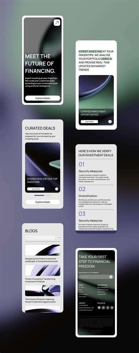 Fintech Web App Design UI UX On Behance