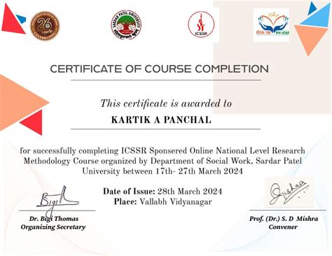 kartik panchal on linkedin i m thrilled to share that i ve successfully completed the icssr