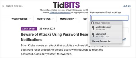 Using Apples Icloud Passwords Outside Safari Tidbits
