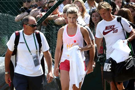 Eugenie Bouchard Practice Session On Day Eleven Of The Wimbledon
