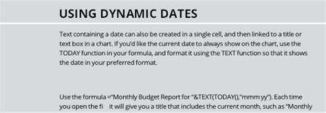 Financial Modeling In Excel Dynamic Charting Learn
