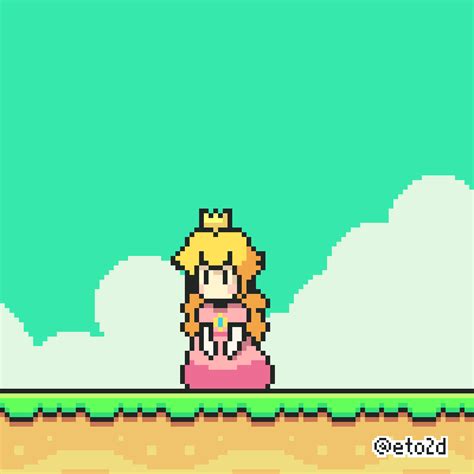 Princess Peach Pixel  Pixel  Princess Peach Pixel Art
