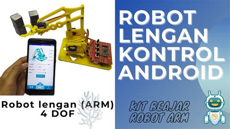 Kit Belajar Robot Arm Lengan 4 Dof Berbasis Arduino Uno R3 Youtube