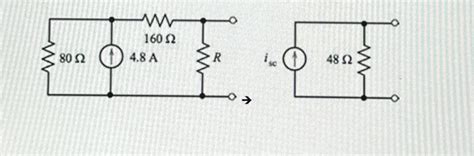 Solved The Circuits And Its Nortons Equivalent Are Given Chegg