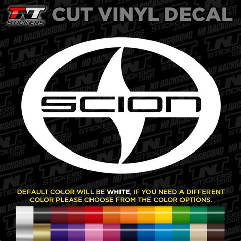 Scion Logo Cut Vinyl Decal Sticker Tnt Stickers