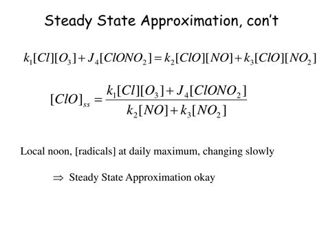Ppt Iv Kinetics Introduction Pseudo First Order Approx Steady State Approximation