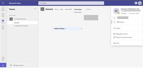 external users not able to see or access teams app teams admin cannot