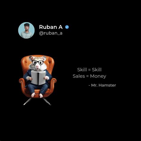 ruban a on linkedin skill is not a money only sales gives a money