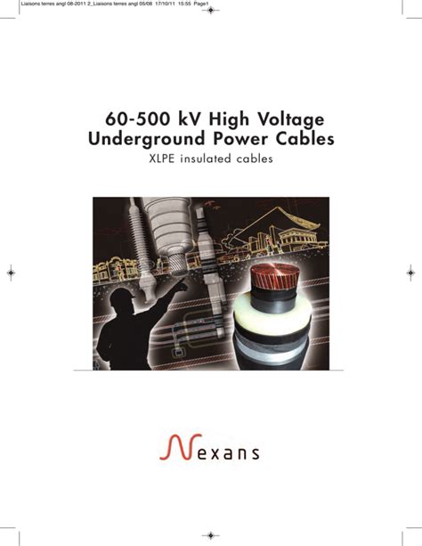 60 500 Kv High Voltage Underground Power Cables