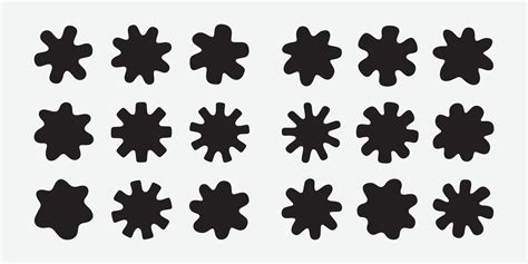 Abstract Black Ink Blobs Set 56196567 Vector Art At Vecteezy