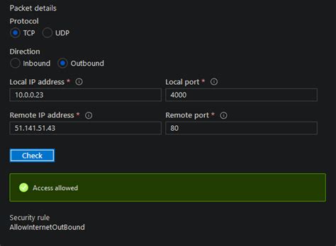 azure vm can t access internet server fault