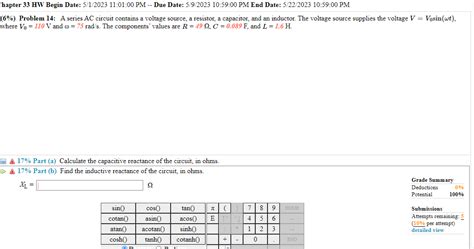 Solved Problem A Series AC Circuit Contains A Chegg
