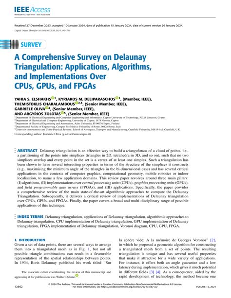 delaunay triangulation algorithms implementations applications