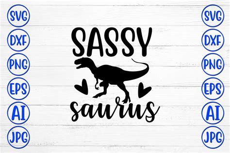 Sassy Saurus Graphic By Designadda · Creative Fabrica