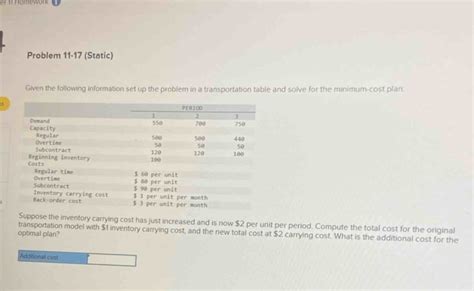 solved by an expert problem 11 17 static given the following