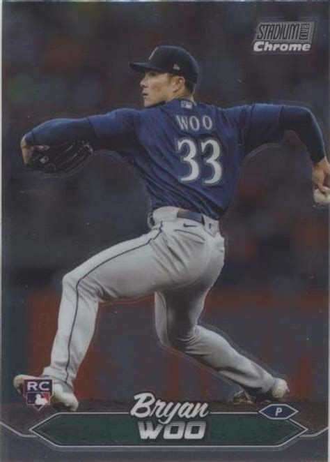 2024 Topps Stadium Club Bryan Woo 285 Chrome Rc For Sale Online Ebay