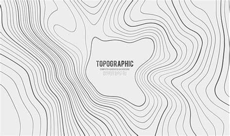 Topographic Contour Map With Elevation Abstract Vector Illustration Vector Dynamic Light