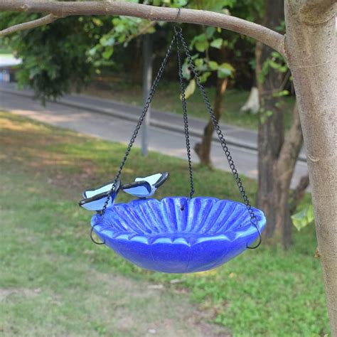 Hanging Bird Bath Bird Feeder Outdoor And Garden