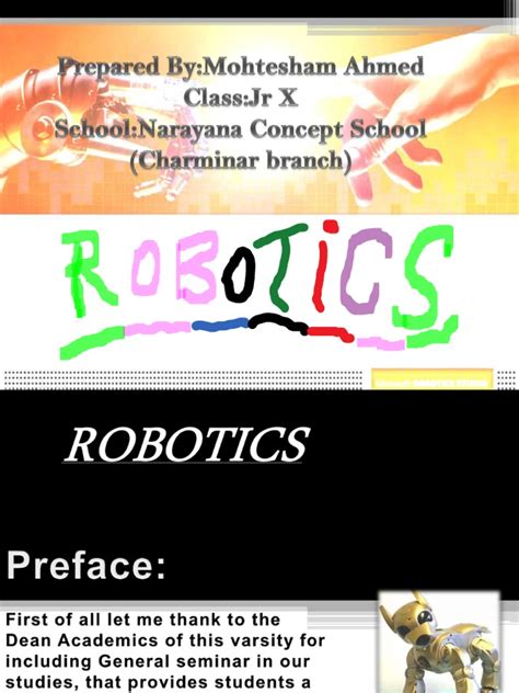 robotics pdf robot robotics