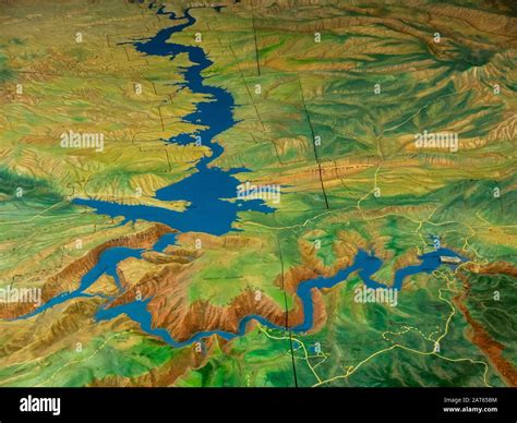 Three Dimensional Map Of Flaming Gorge Area Inside The Visitor Center