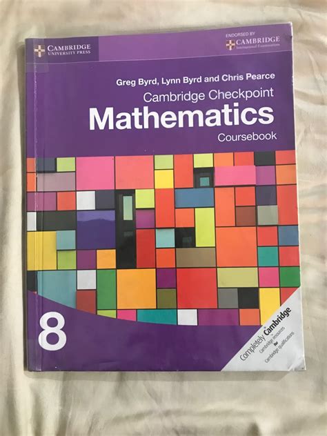 Igcse Cambridge Checkpoint Mathematics Coursebook Year 8 9781107697874
