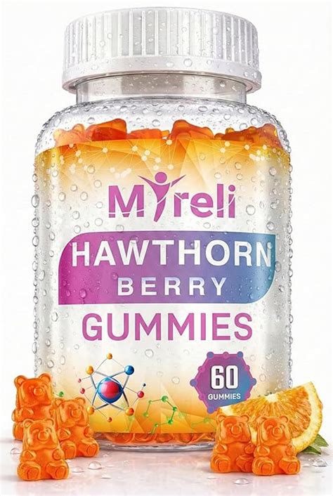 Hawthorn Berry Gummies 1000mg Vegan Friendly Supplement