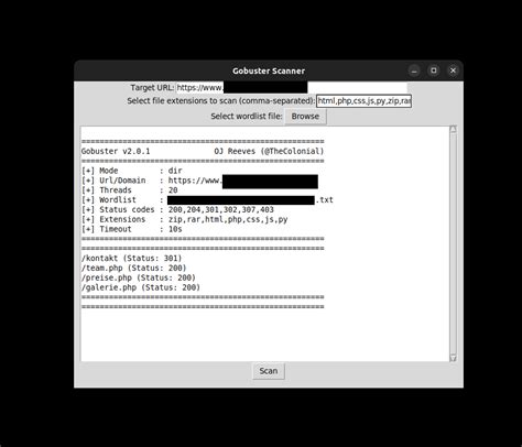 github thmethical gobuster gui simple gobuster gui for directory